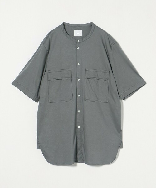 【特別訂製】＜:colon＞ CSH-30/短袖雙口袋亨利領襯衫 日本製｜UNITED ARROWS｜UNITED ARROWS LTD ...