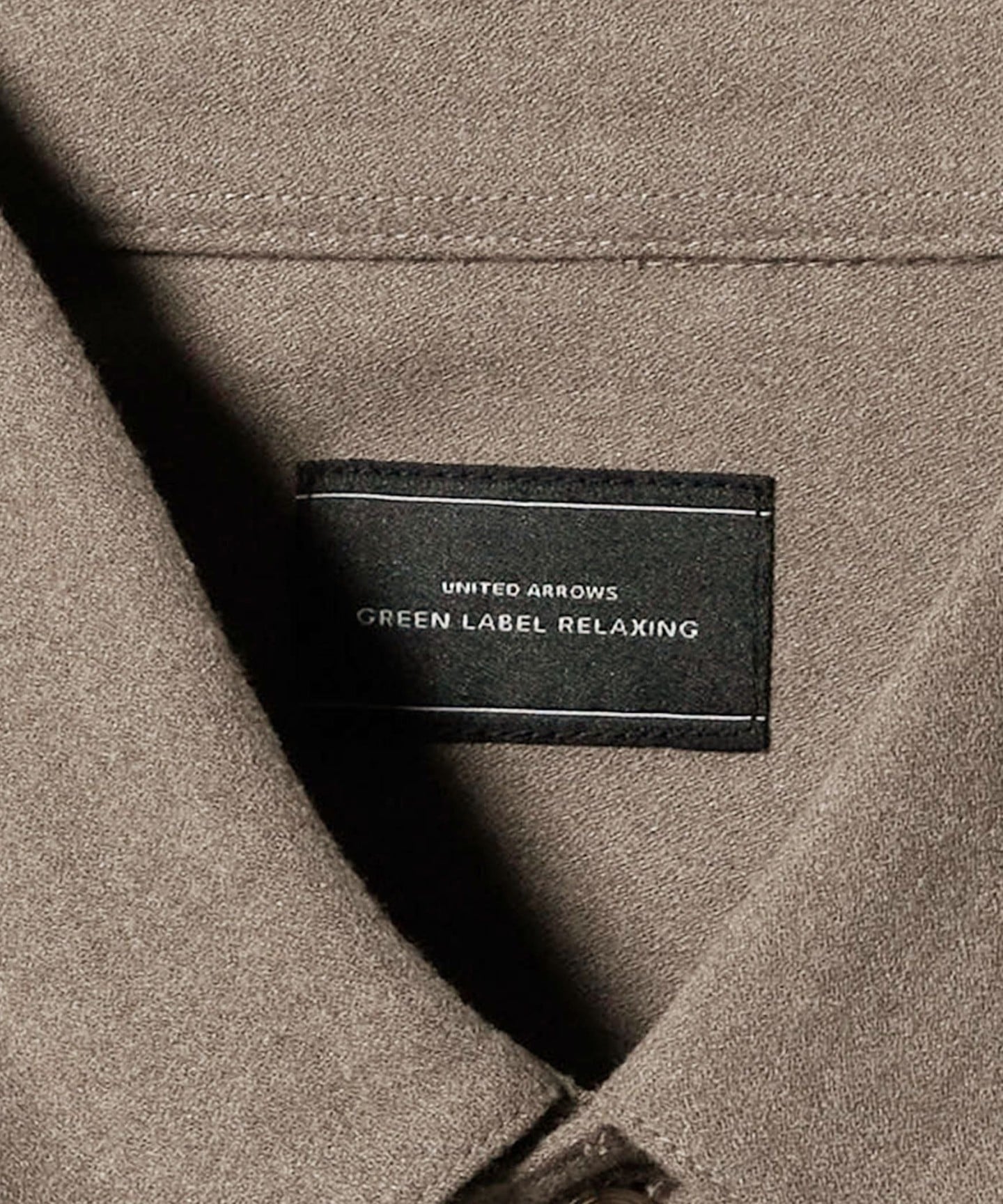 JUST LOOSE TR法蘭絨標準領彈性襯衫 ｜green label relaxing｜UNITED ARROWS LTD. 官方購物網站