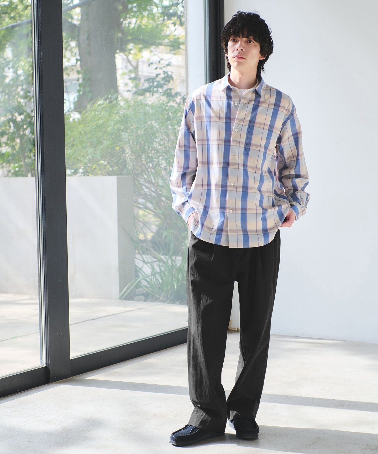 輕薄彈性 JUST LOOSE 襯衫｜green label relaxing｜UNITED ARROWS LTD. 官方購物網站