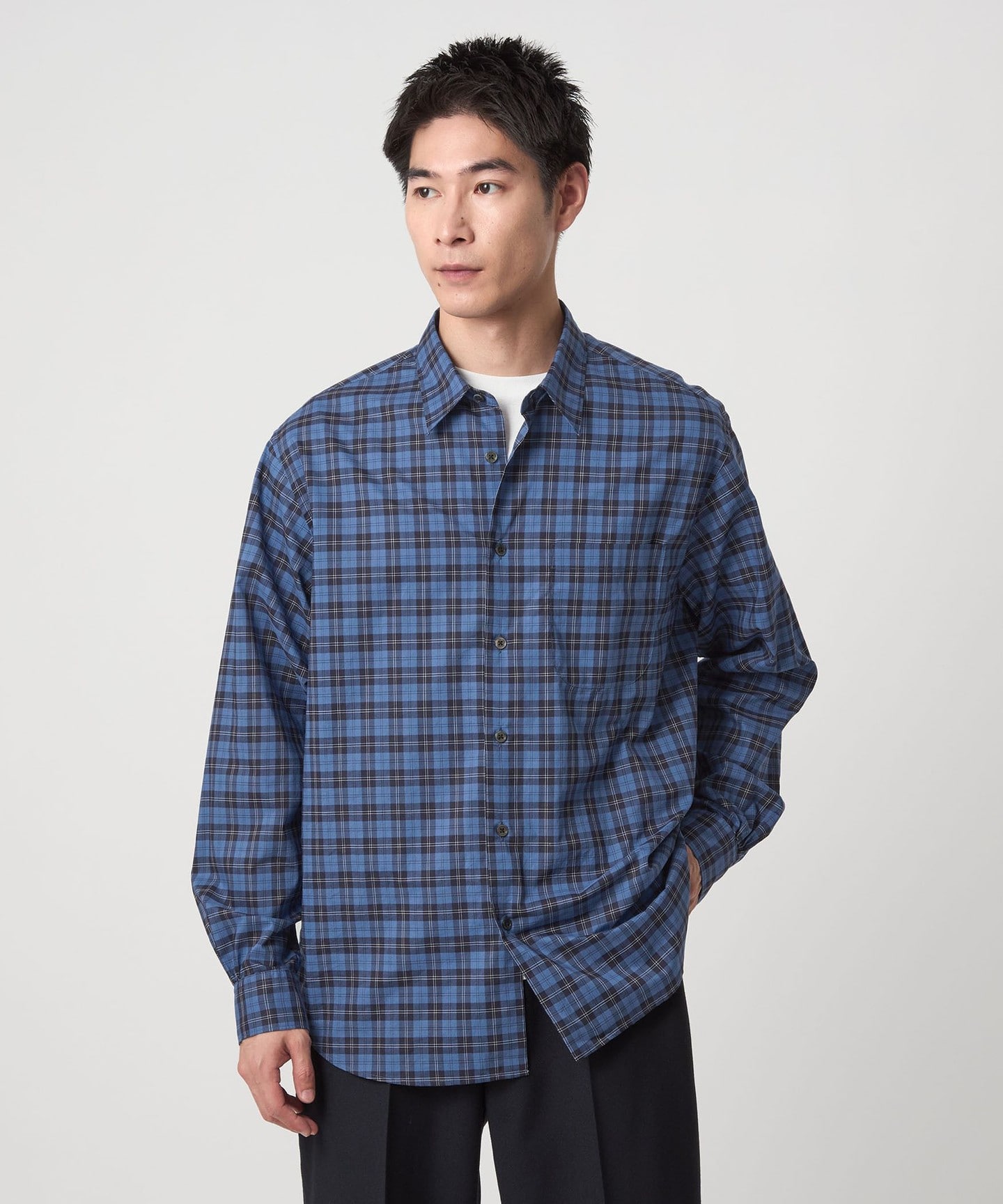 THOMAS MASON JUST LOOSE 標準領襯衫｜green label relaxing｜UNITED ARROWS LTD ...