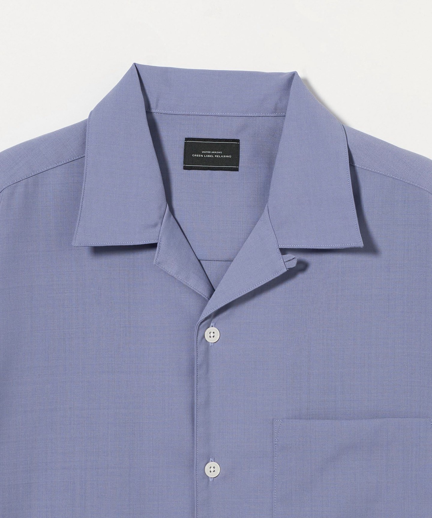 JUST LOOSE 輕薄開領彈性襯衫｜green label relaxing｜UNITED ARROWS LTD. 官方購物網站