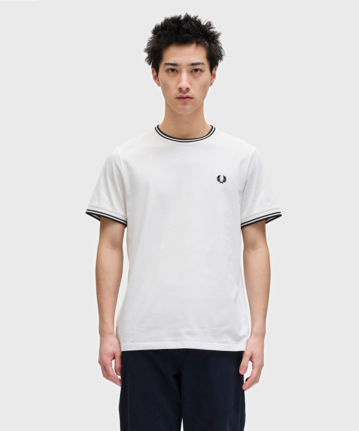 TW Fred Perry 雙滾邊圓領T恤｜FRED PERRY｜UNITED ARROWS LTD. 官方購物網站