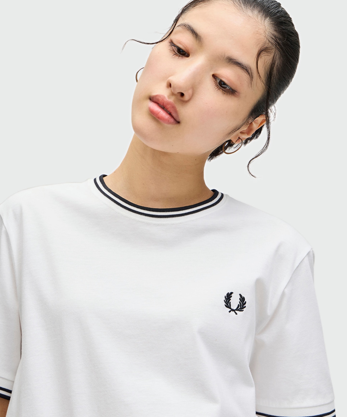 TW Fred Perry 雙滾邊圓領T恤｜FRED PERRY｜UNITED ARROWS LTD. 官方購物網站