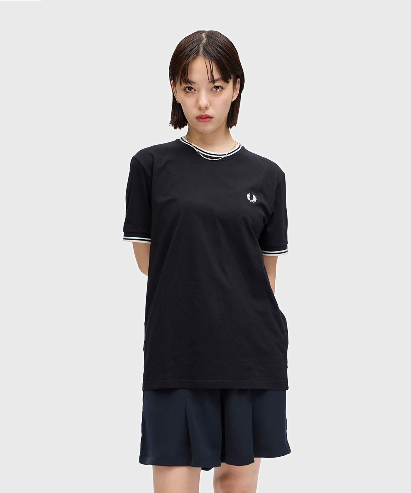 TW Fred Perry 雙滾邊圓領T恤｜FRED PERRY｜UNITED ARROWS LTD. 官方購物網站