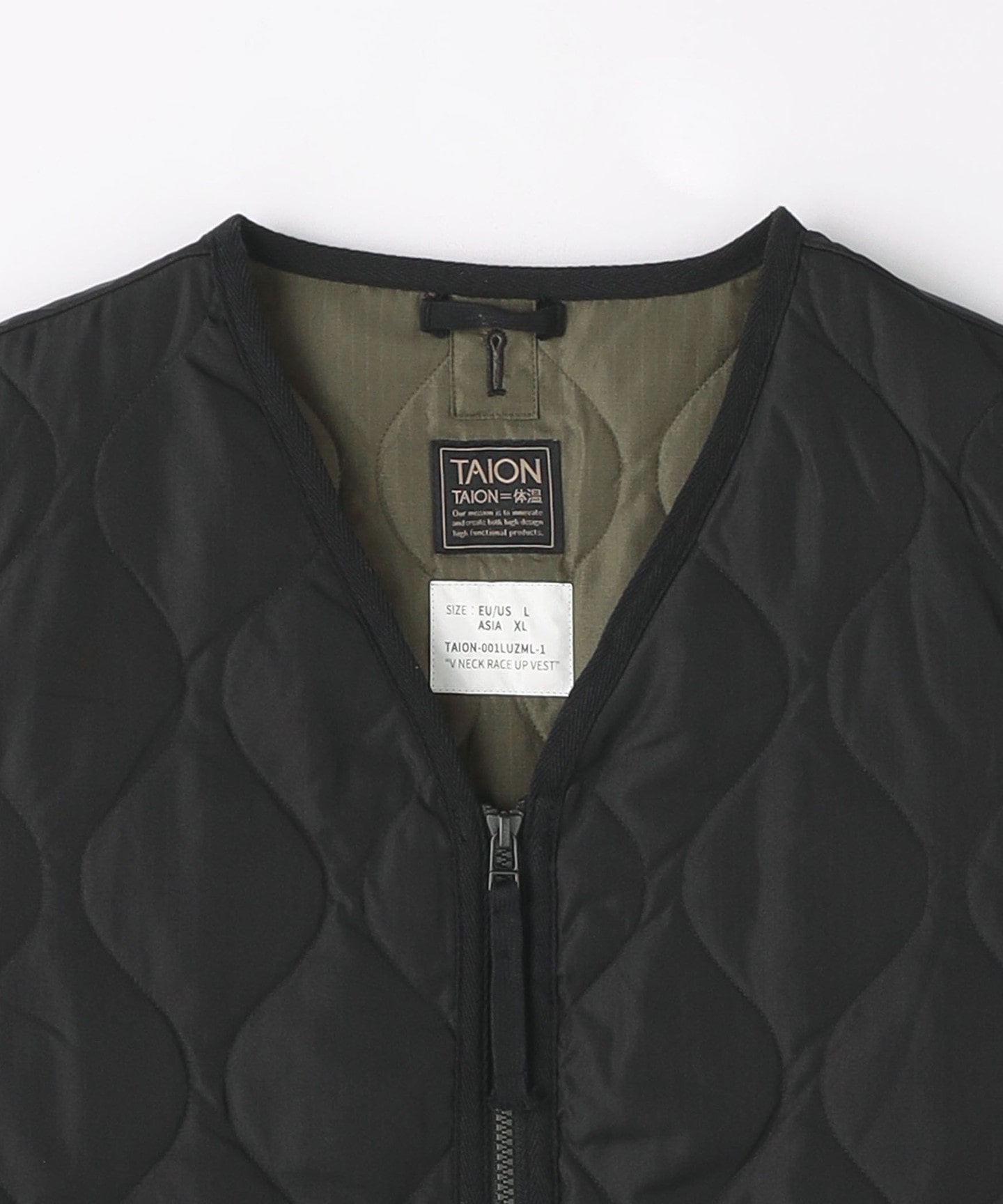 ＜TAION＞V領雙拉鍊側綁帶羽絨背心｜TAION｜UNITED ARROWS LTD. 官方購物網站