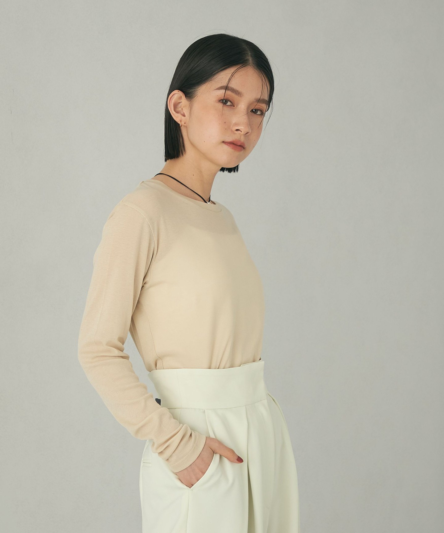 ＜EMMEL REFINES＞彈性針織長袖T恤｜EMMEL REFINES｜UNITED ARROWS LTD. 官方購物網站