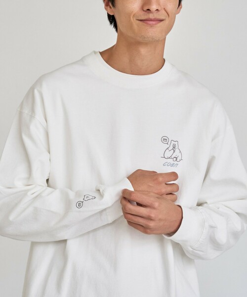 RYO KANEYASU × coen 動物印花長袖T恤｜coen｜UNITED ARROWS LTD. 官方購物網站