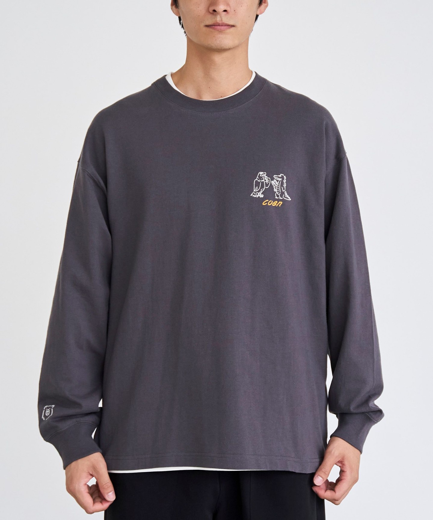 RYO KANEYASU × coen 動物印花長袖T恤｜coen｜UNITED ARROWS LTD. 官方購物網站