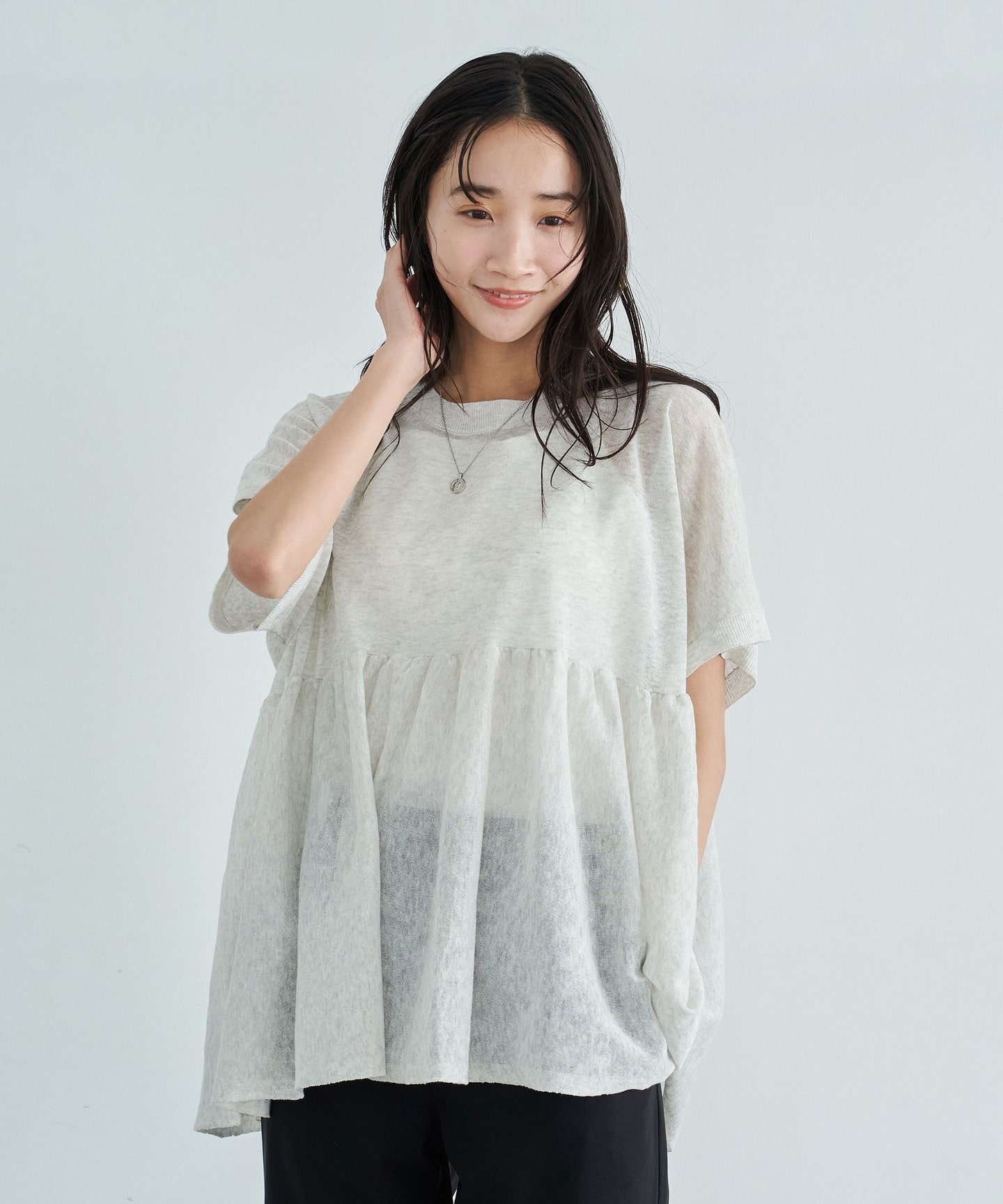 SARACO 拼接皺褶土耳其袖夏日針織｜coen｜UNITED ARROWS LTD. 官方購物網站