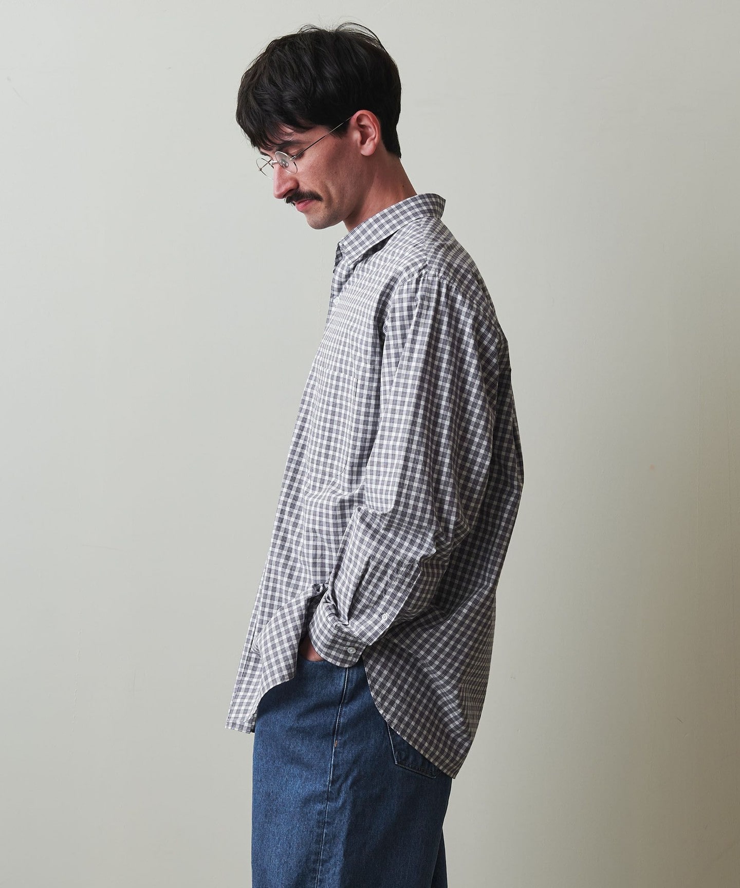 ＜Steven Alan＞ 霧影格紋標準領襯衫 LOOSE｜STEVEN ALAN｜UNITED ARROWS LTD. 官方購物網站