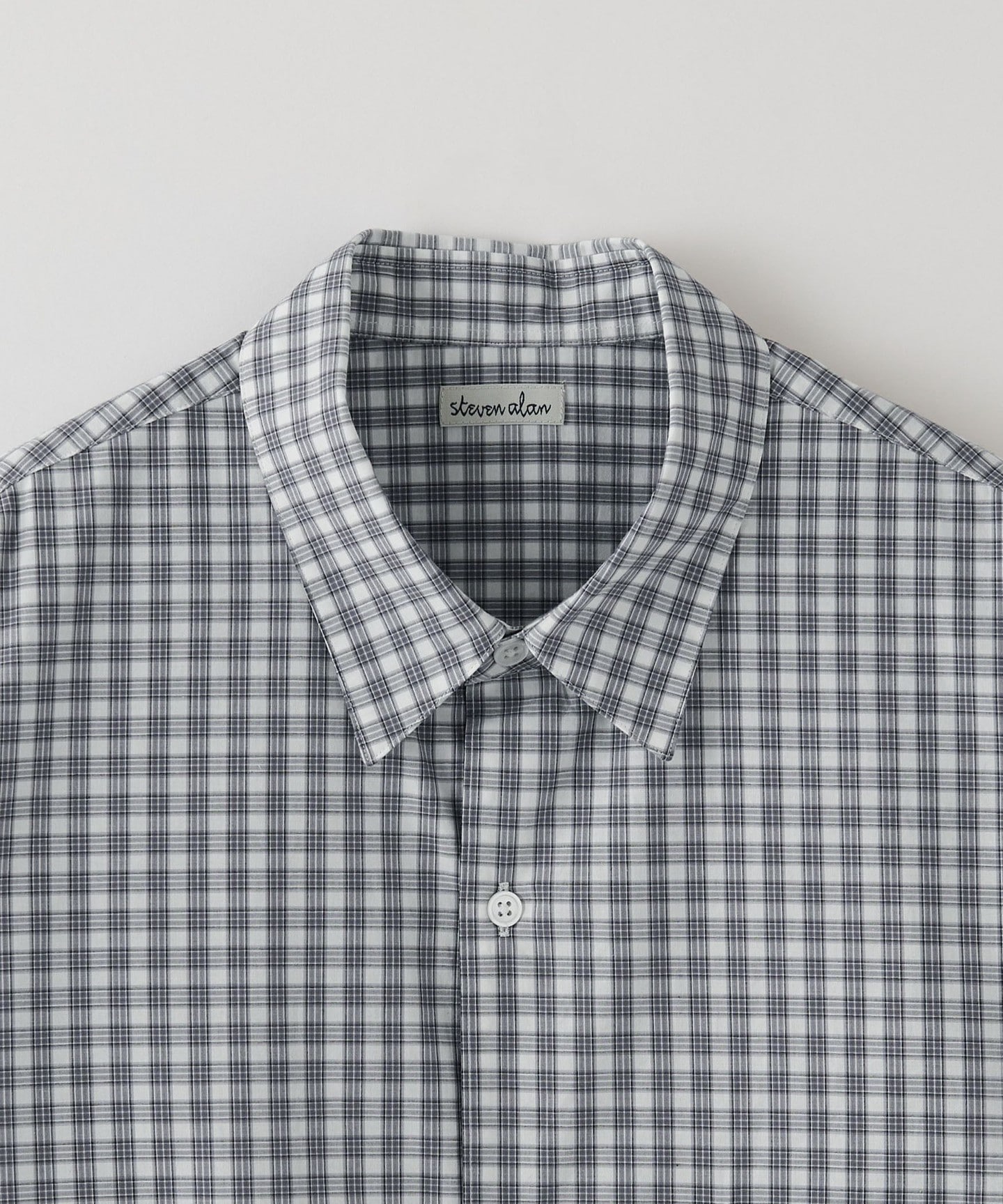 ＜Steven Alan＞ 霧影格紋標準領襯衫 LOOSE｜STEVEN ALAN｜UNITED ARROWS LTD. 官方購物網站