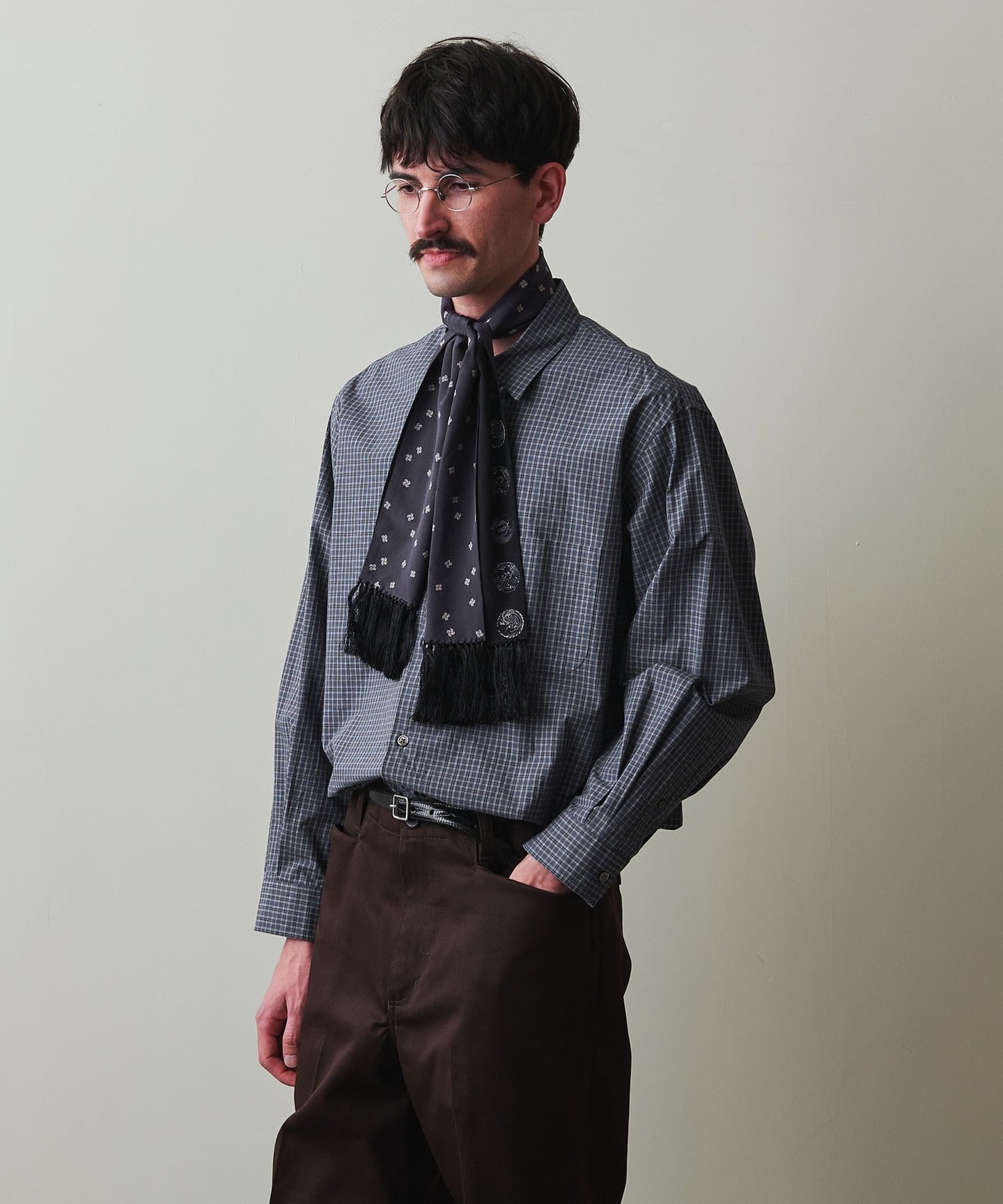 ＜Steven Alan＞ 霧影格紋標準領襯衫 LOOSE｜STEVEN ALAN｜UNITED ARROWS LTD. 官方購物網站