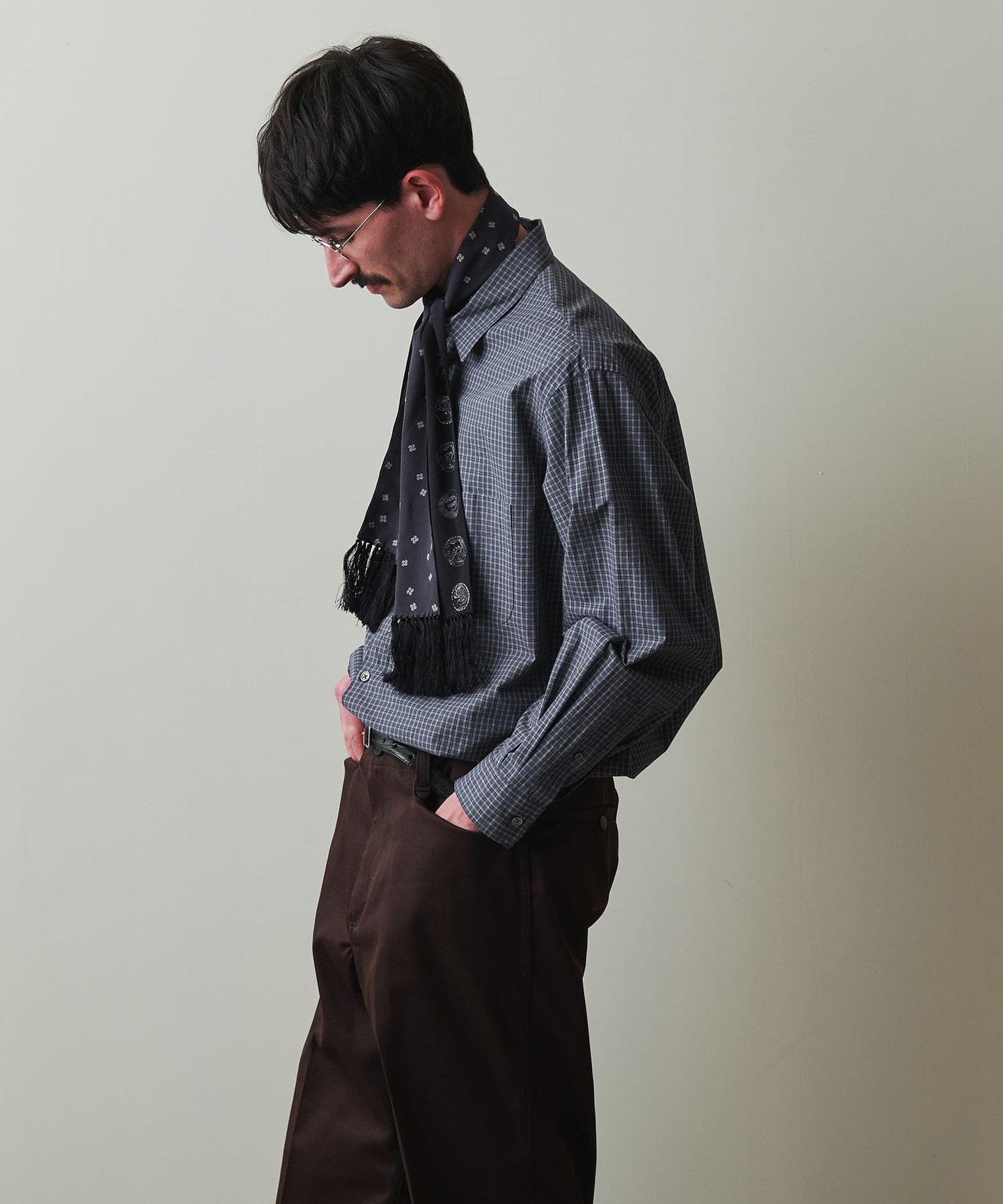 ＜Steven Alan＞ 霧影格紋標準領襯衫 LOOSE｜STEVEN ALAN｜UNITED ARROWS LTD. 官方購物網站