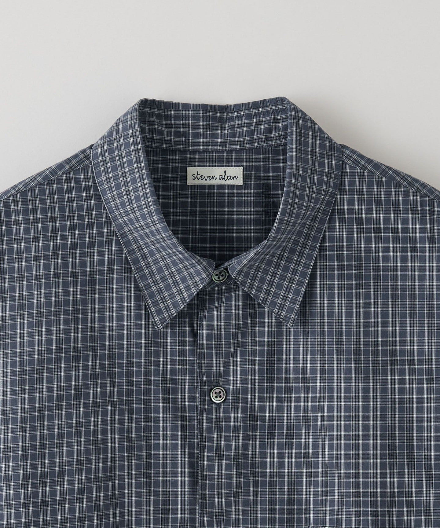 ＜Steven Alan＞ 霧影格紋標準領襯衫 LOOSE｜STEVEN ALAN｜UNITED ARROWS LTD. 官方購物網站