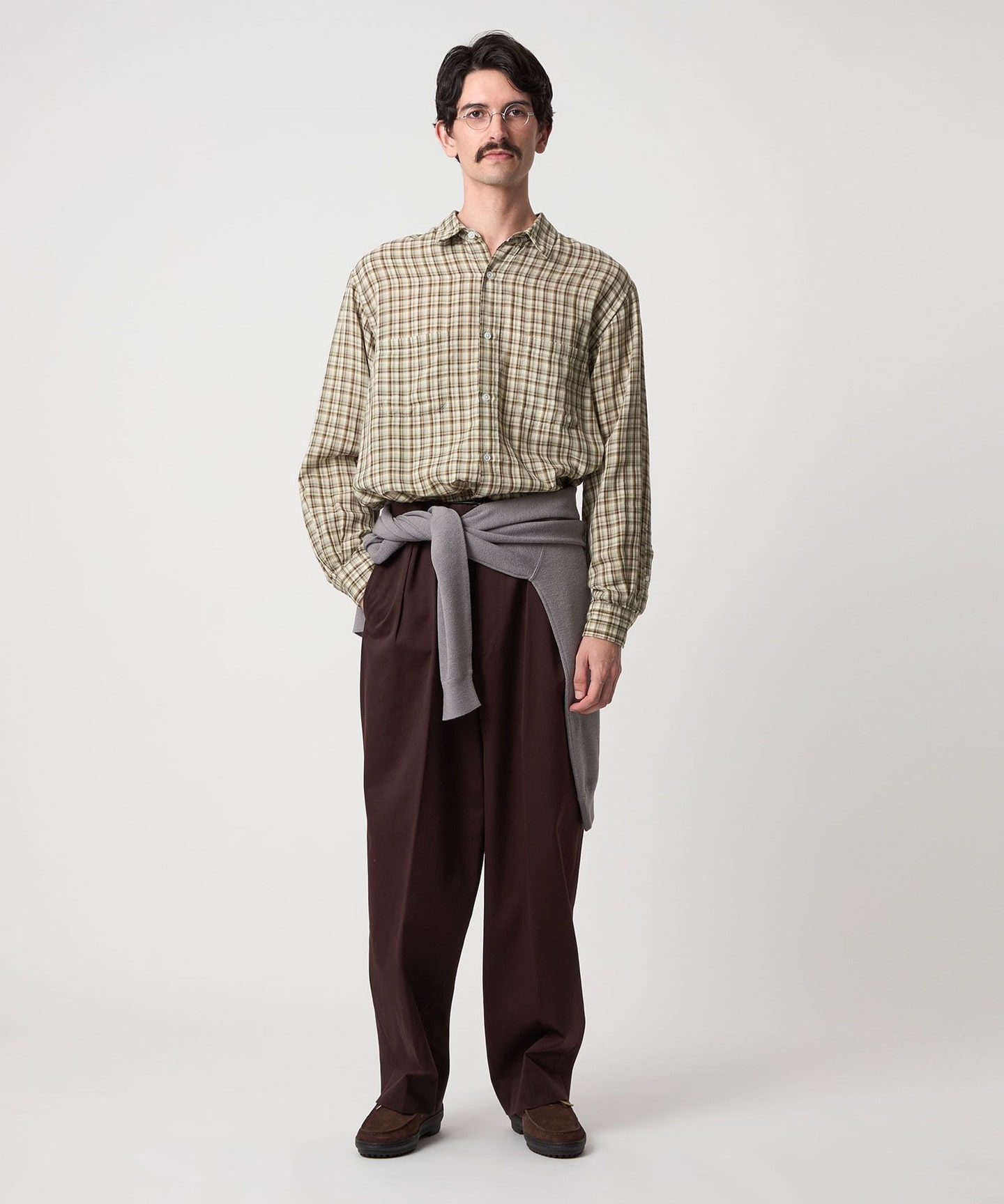 ＜Steven Alan＞ 平紋緯編布格紋標準領襯衫 LOOSE｜STEVEN ALAN｜UNITED ARROWS LTD. 官方購物網站