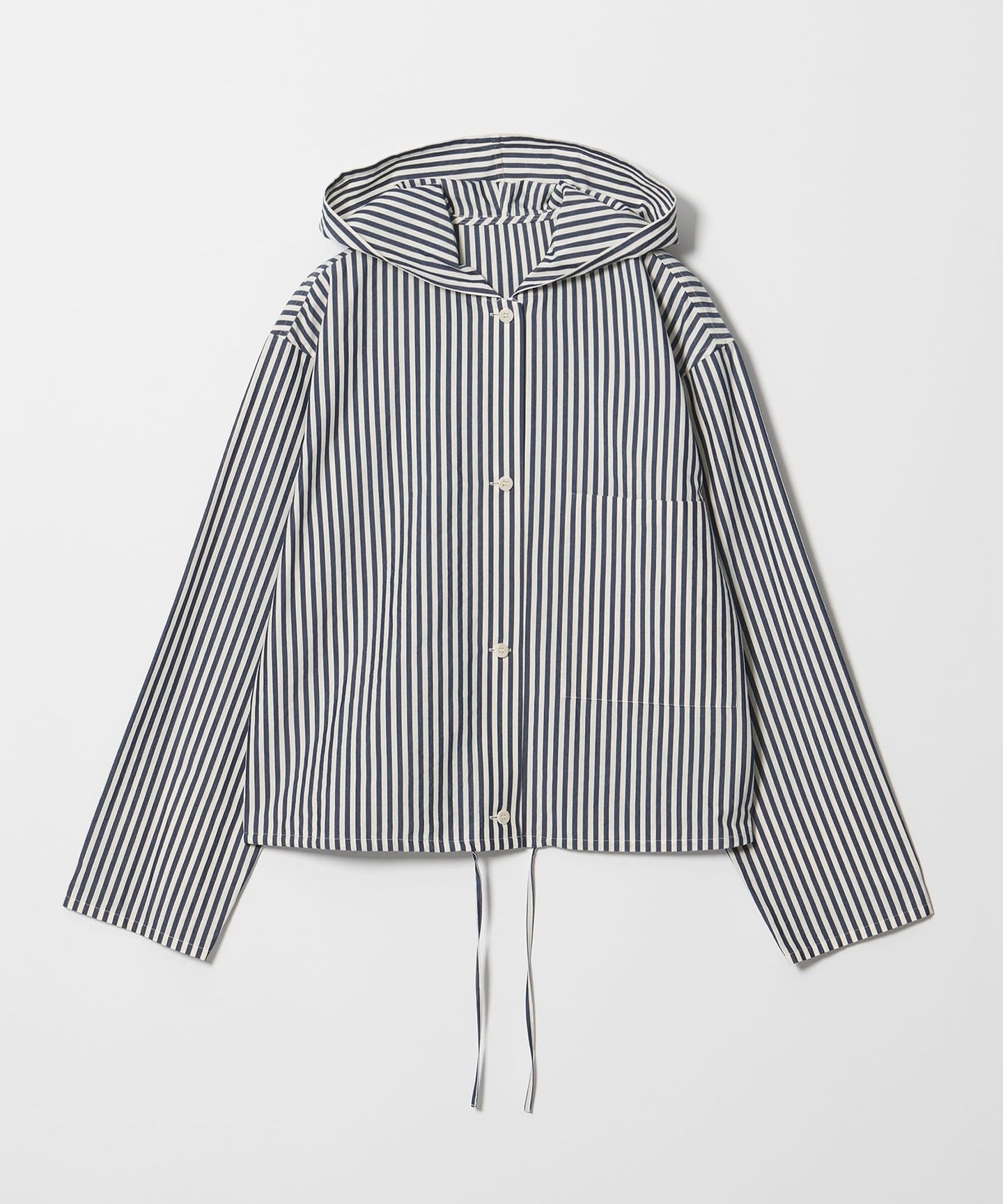 ＜Steven Alan＞棉銅氨纖維條紋連帽襯衫 日本製｜STEVEN ALAN｜UNITED ARROWS LTD. 官方購物網站